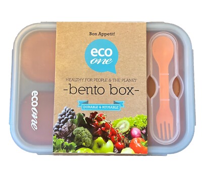 Eco One Bento Lunch Box, Portable Meal Container, BPA Free Non-Toxic ...