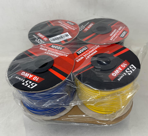 GS Power 10 Gauge Primary Auto Wire 12V CCA, Multi-Color/4pk - 100ft ...