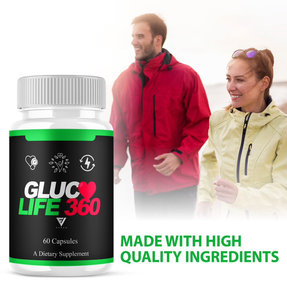 (5 Pack) Gluco Life 360 Blood Support Capsules, GlucoLife360 (300 ...