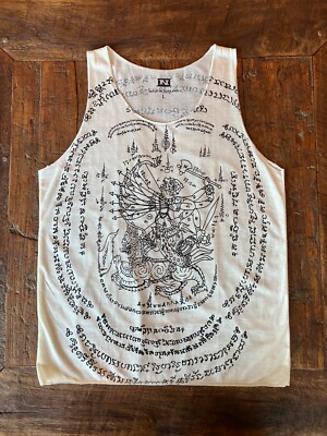 Thai Buddhism Hanuman (Monkey God) Sak Yant (tattoo) Tank Top Large | eBay