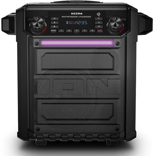 ION Pathfinder, Bluetooth Speaker iPA105Q w/ Wireless Qi Charging ...