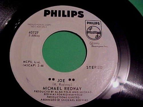 PROMO MICHAEL REDWAY 45 RPM #40727 PHILIPS RECORDS VINYL JOE / LOVELY ...