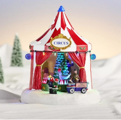 St Nicholas Square Circus Tent Music Motion Lights New 06/22 use Year ...