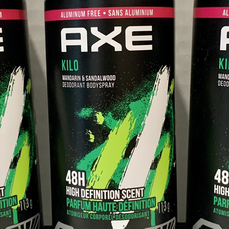 6pk AXE Kilo Deodorant Body Spray 48H Mandarin Sandalwood 4oz Aluminum ...