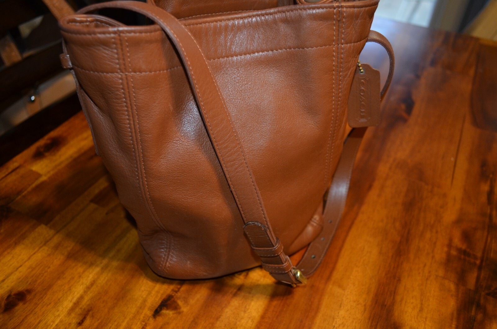 Vintage Coach Brown Leather Bag 4156 | eBay