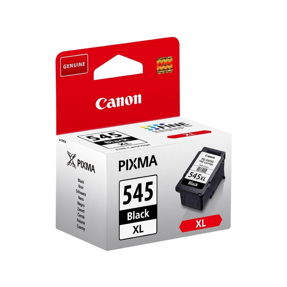Canon PG-545XL Black Genuine Original Ink Cartridge For PIXMA MG2550S ...