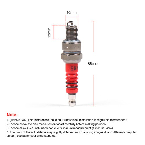 3pcs Spark Plug for A7TC GY6 50cc 70cc 150cc Moped ATV Scooter Dirt ...