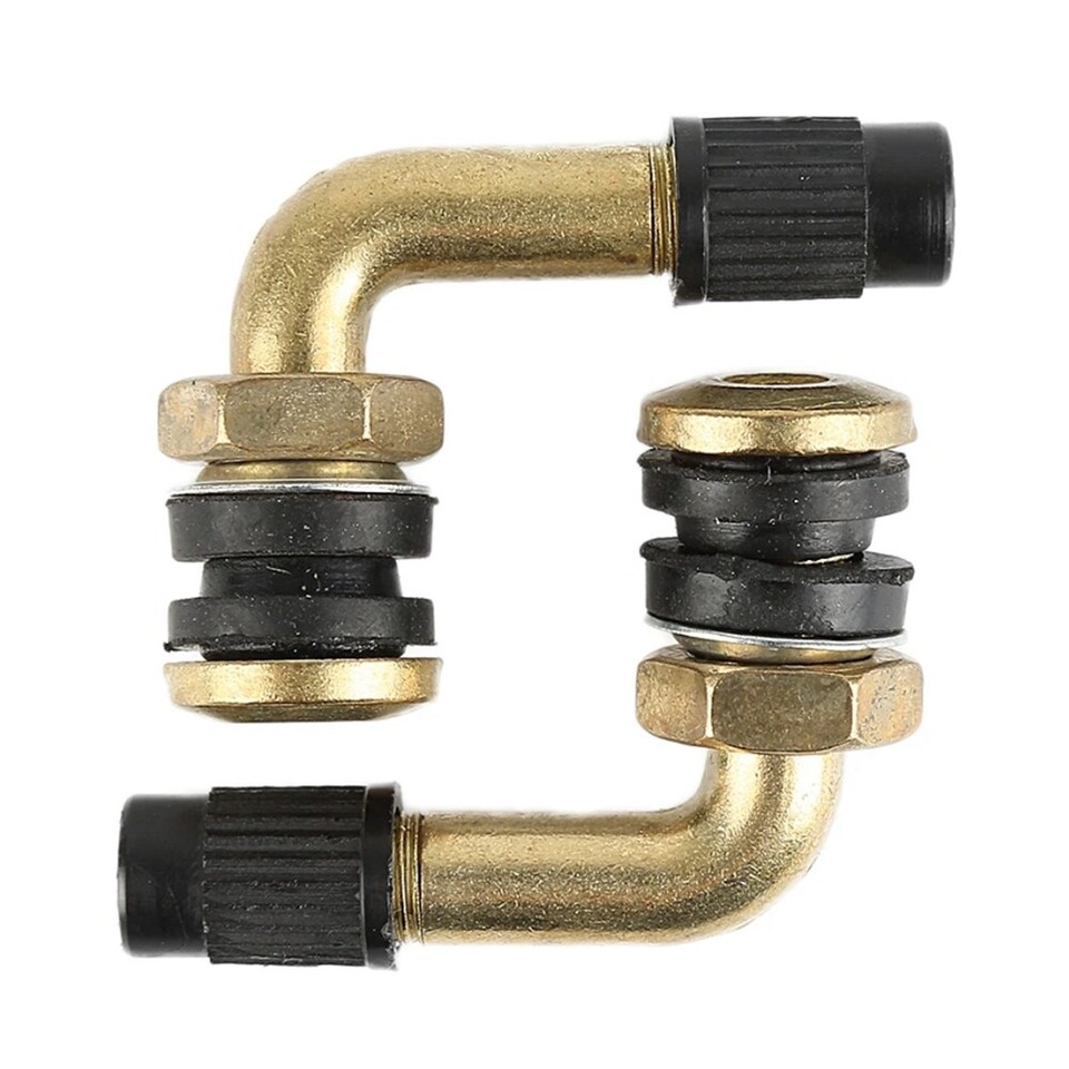 2pcs 90 Degree Brass Angled Valve Stem for Motorcycle GL1800/GL1500 ...