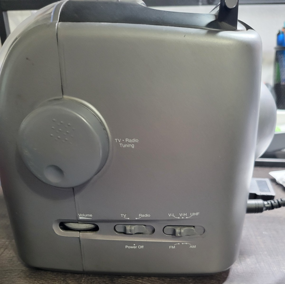 Mini CRT GPX Portable TV 4.5" And Radio B&W Gray Retro Rare Works | eBay