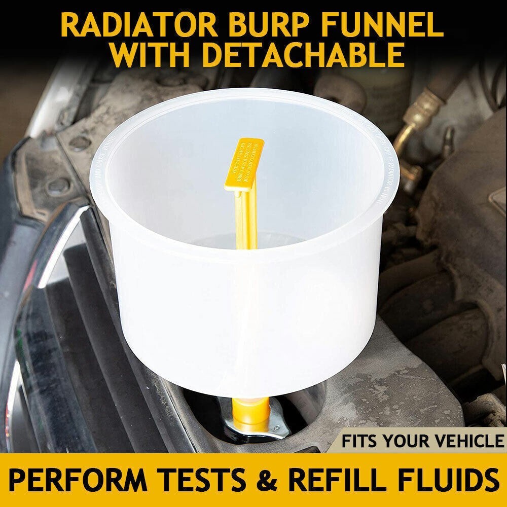 15X Spill Proof Radiator Coolant Filling Funnel Kit Car Fluid Cooling ...