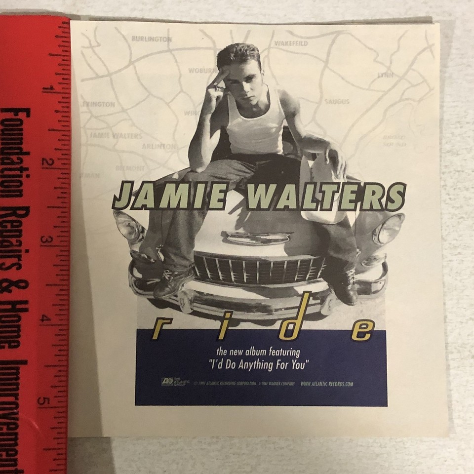 Jamie Walters Ride Music Vintage Print Ad Advertisement TPA8 | eBay