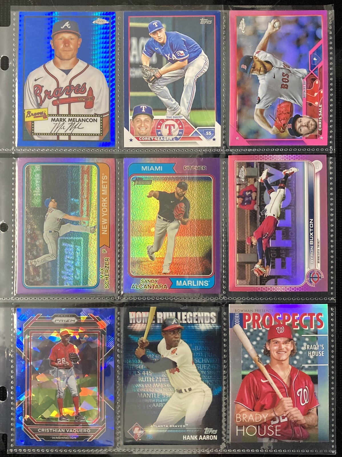 Lot Of 9 Topps Parallel Baseball Cards NM/MT - Brady House , Corey ...