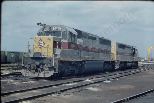 Original Slide Erie Lackawanna EL 3680 EMD SD45-2 Cicero ILL 6-22-1973 | eBay