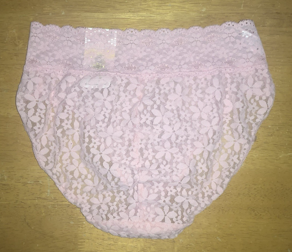 New Wacoal 870305 Halo Lace Hi Cut Panties M Light Pink NWT | eBay