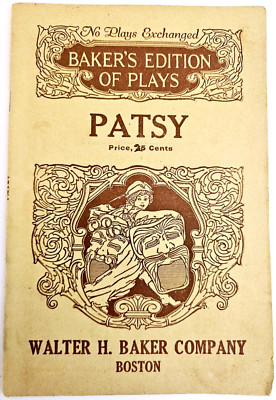 PATSY Baker Edition of Plays Comedy for Female Characters Booklet | eBay