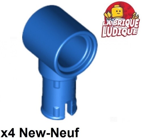 Lego Technic 4X Pin Friction Ridges Lengthwise 1 Pin Hole Blue 15100 ...