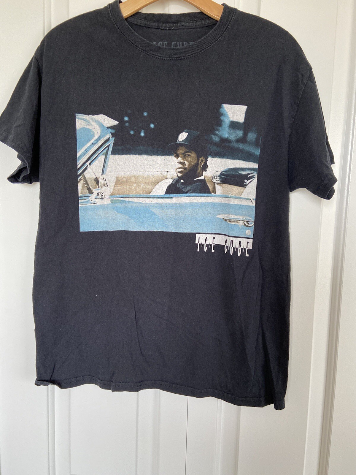 Ice Cube In Convertible Rap Hip-Hop Graphic Shirt Sz M - Gem
