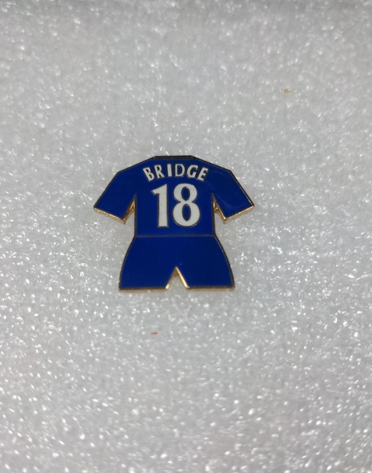 Chelsea Football Club Bridge No18 Shirt Enamel Pin Badge | eBay UK