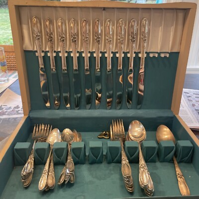 Community Silverware White Orchid Pattern | eBay