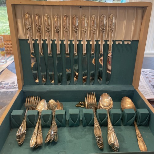 Community Silverware White Orchid Pattern | eBay