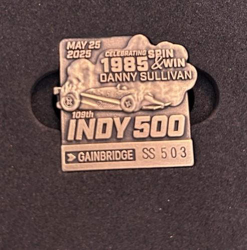2025 Indianapolis Indy 500 Pit Badge Danny Sullivan 1985 Spin and Win ...