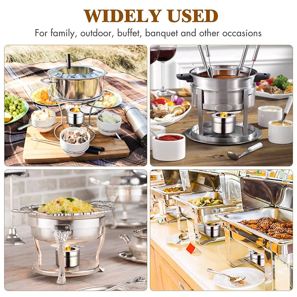 Chafing Fuel Holder: 6 Pack Stainless Steel Chafing Dish Fuel Holder ...