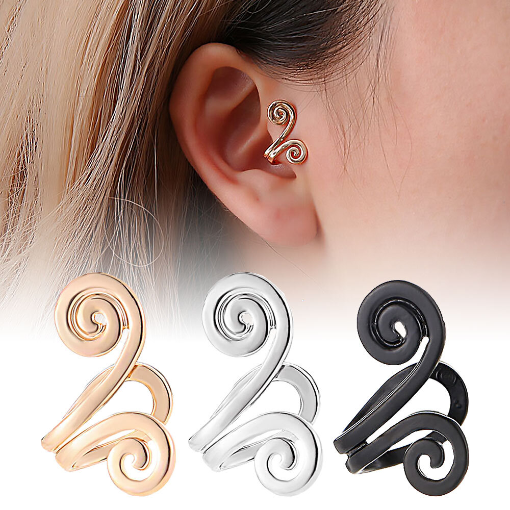 2 PCS Zunis Non Pierced Acupressure Slimming Earring Cuffs Ear CartilaVN | eBay