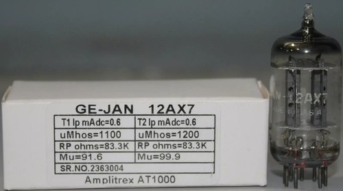 12AX7 ECC83 JAN GE NOS O getter made in U.S.A Amplitrex tested 1 Pc | eBay