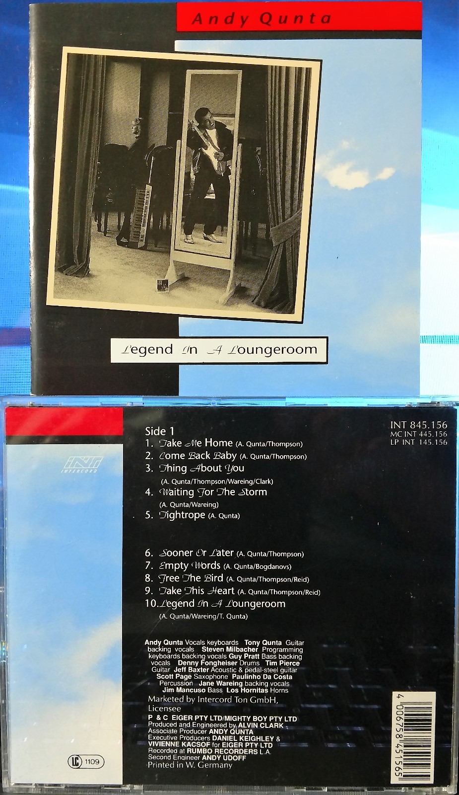 Andy Qunta - Legend In A Loungeroom (CD, 1990, Intercord, Germany) VERY ...