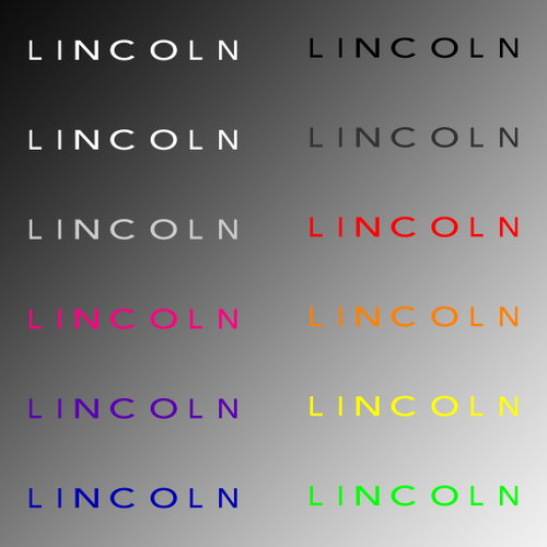 4x Door Handle Decal Sticker for Lincoln Aviator Continental Navigator ...