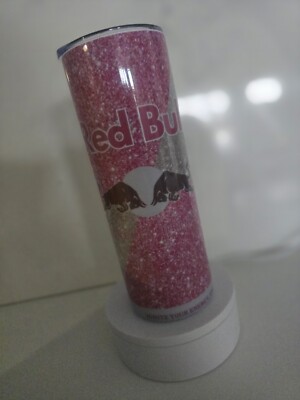 pink red bull tumbler With Lid, Metal Straw 🩷 | eBay UK