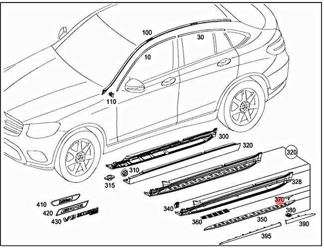 Mercedes-Benz 1666980030 Genuine OEM Step Plate Clip for sale online | eBay