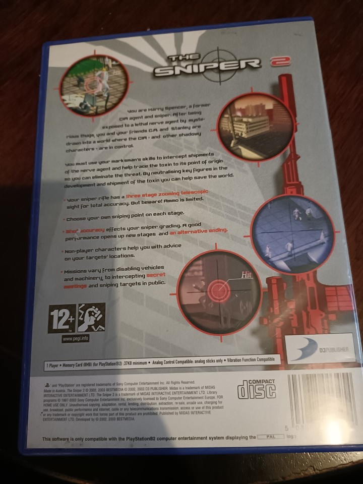 The Sniper 2 (Sony PlayStation 2, 2004) 5036675003454| eBay
