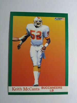 KEITH McCANTS 1991 FLEER FOOTBALL CARD # 378 C5109 | eBay