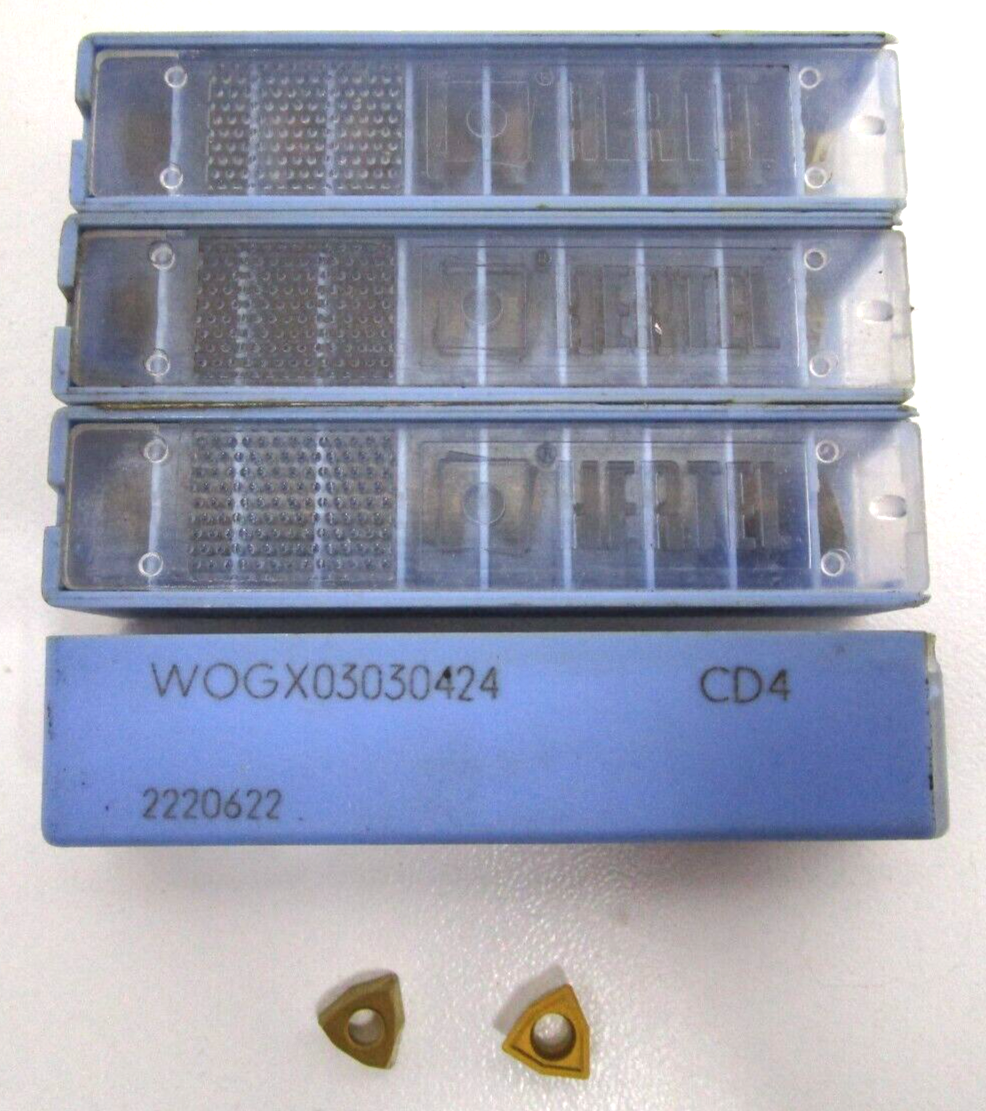 10 pcs KENNAMETAL HERTEL WOGX 03030424 Grade CD4 Carbide Inserts ...