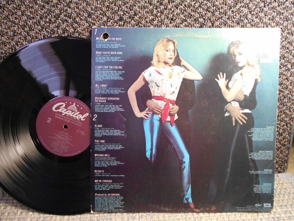Cherie and Marie Currie vg+ coh LP Messin' with the Boys | eBay