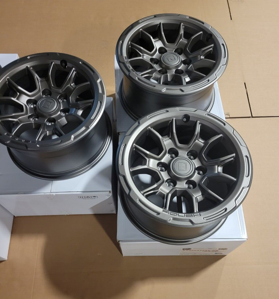 New ROUSH R Wheels Fit 2021-2025 Ford Bronco Iridium Grey 17 x 8.5 SET ...