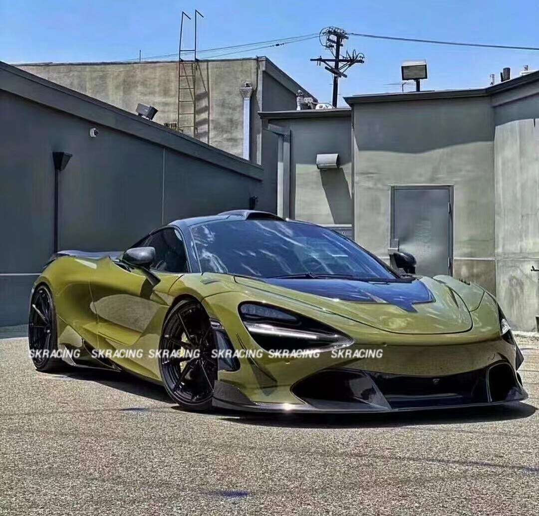 Real Carbon Fiber Front Bumper Lip Diffuser Splitter For McLaren 720S ...