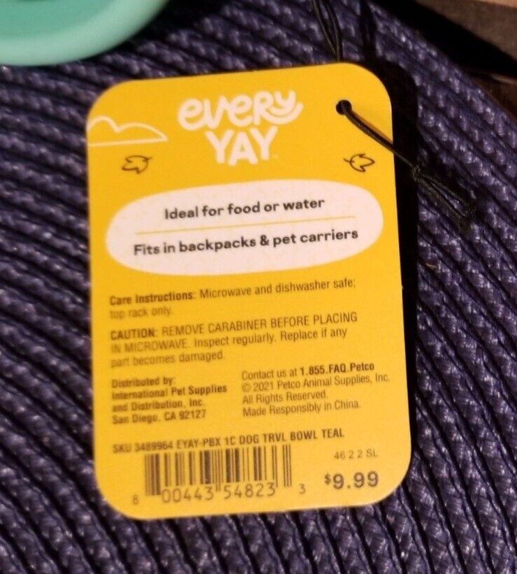 every YAY Open Air Eats Collapsible Pet Bowl | eBay