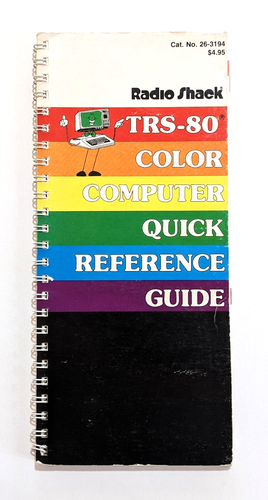 Radio Shack TRS-80 Color Computer Quick Reference Guide | eBay