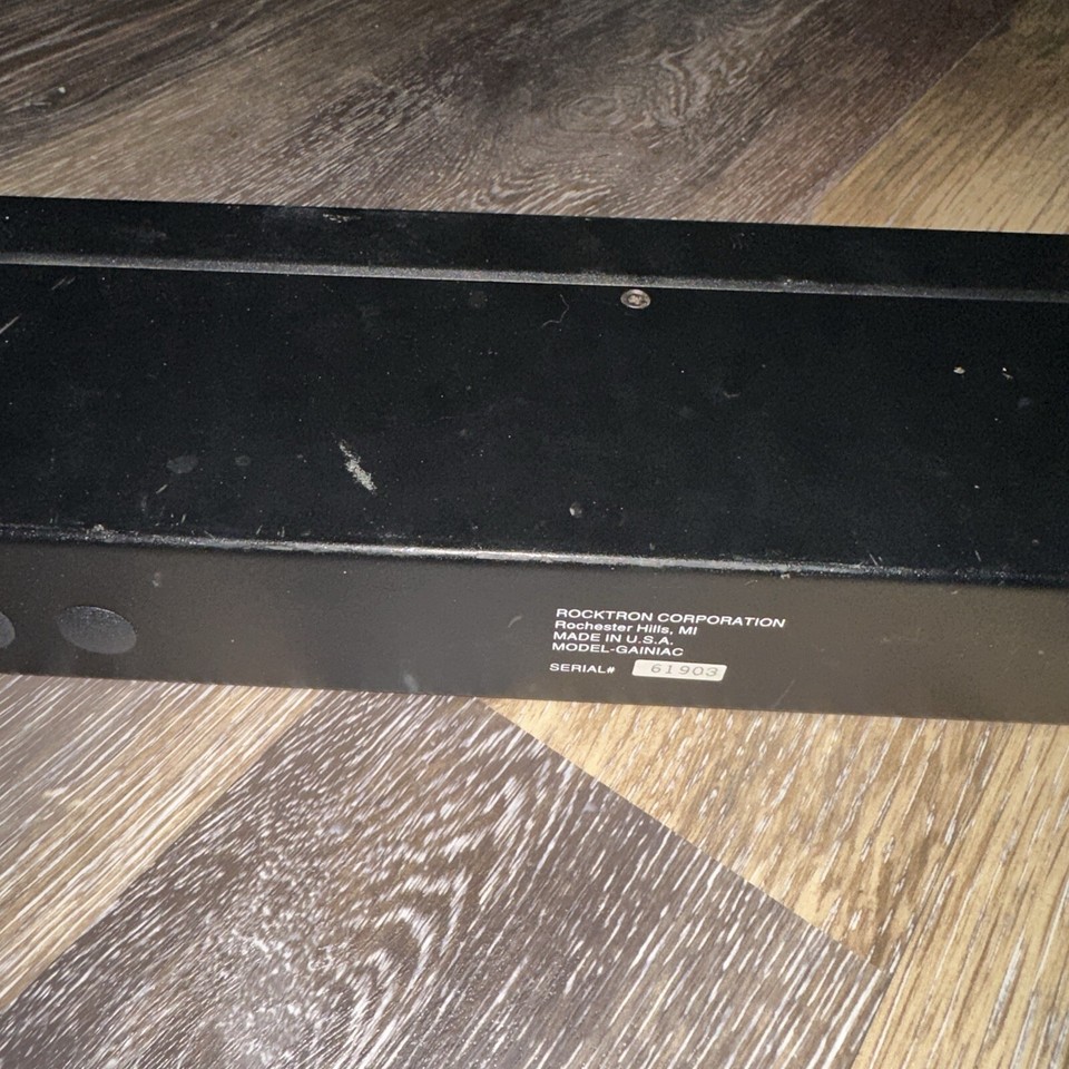 MINT 1997 Rocktron Gainiac 2 Channel Tube Guitar Rackmount Preamp! | eBay