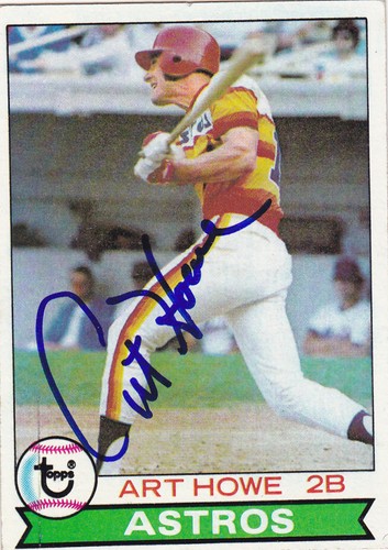 ART HOWE HOUSTON ASTROS SIGNED CARD ST LOUIS CARDINALS PITTSBURGH ...