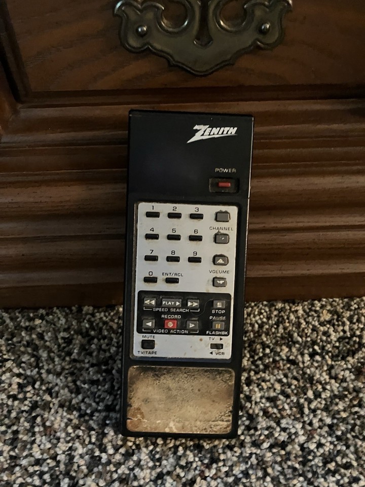 BIG 1986 Zenith Space Command Color Console TV w Remote SB5563GC 25 ...