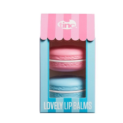 Tinc Moisturising Lip Balm Gift Set Macaron Design Scented Blue 2 Count ...