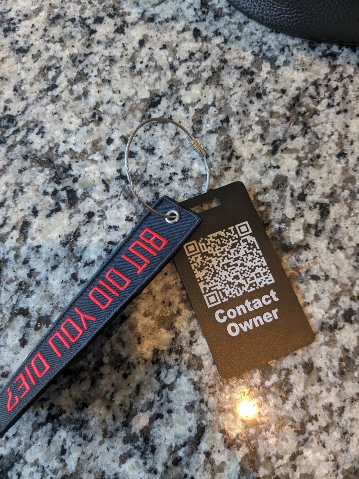 LUGGAGE TAGS ID QR TAGS Personalized ENGRAVED LUGGAGE Backpack Quick ...