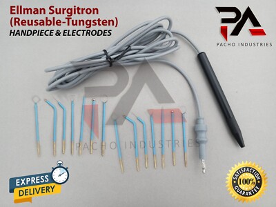 Ellman Surgitron Handpiece & 14 Pcs Electrodes Set Reusable-Tungsten ...