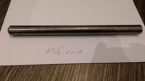 Batch of 5 x 3/4" dia Steel Bars. EN1A .Length approx 220mm. Free ...