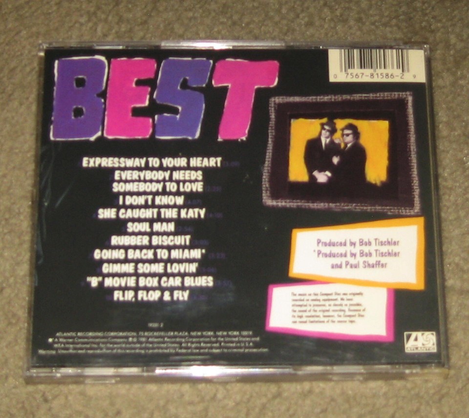 The Blues Brothers - Best Of The Blues Brothers (CD, Atlantic Records ...