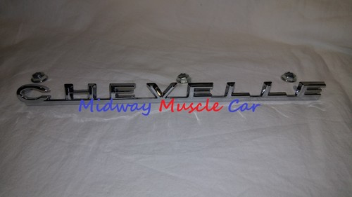 front CHEVELLE hood emblem w/ nuts 1967 67 Chevy Chevelle Malibu SS | eBay
