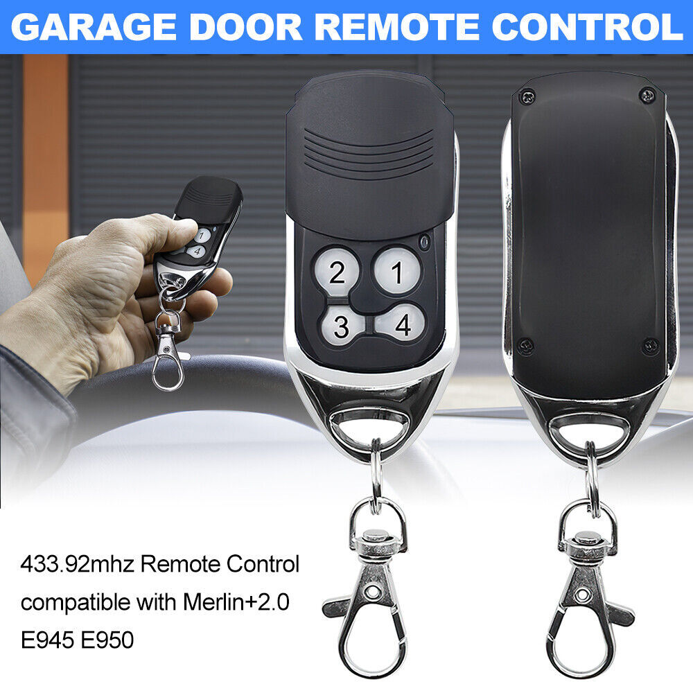 For Merlin+ 2.0 E945M E950M E943M Garage Gate Door Remote Control ...